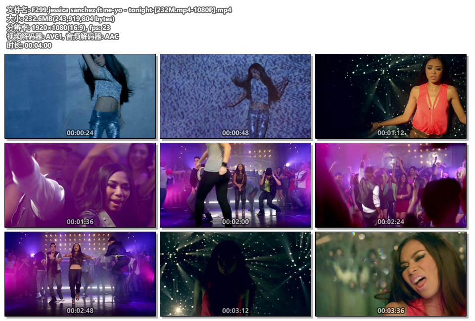 jessica sanchez ft ne-yo - tonight-[232M.mp4-1080P] - 无损音乐_5.1声道音乐_4KMV ...