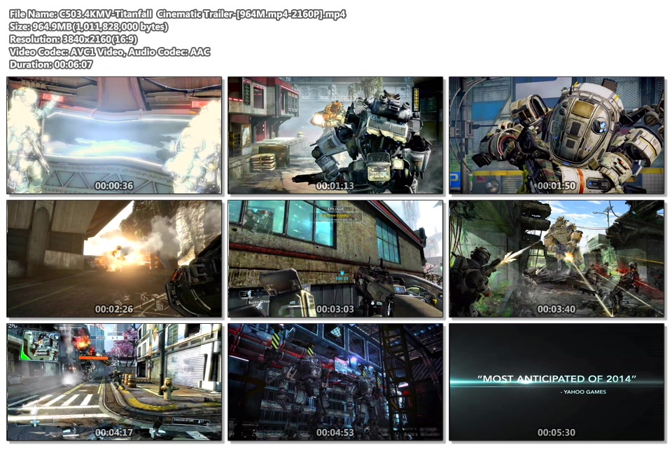 4KMV-Titanfall Cinematic Trailer-[964M.mp4-2160P] - 无损音乐_5.1声道音乐_4KMV_超 ...