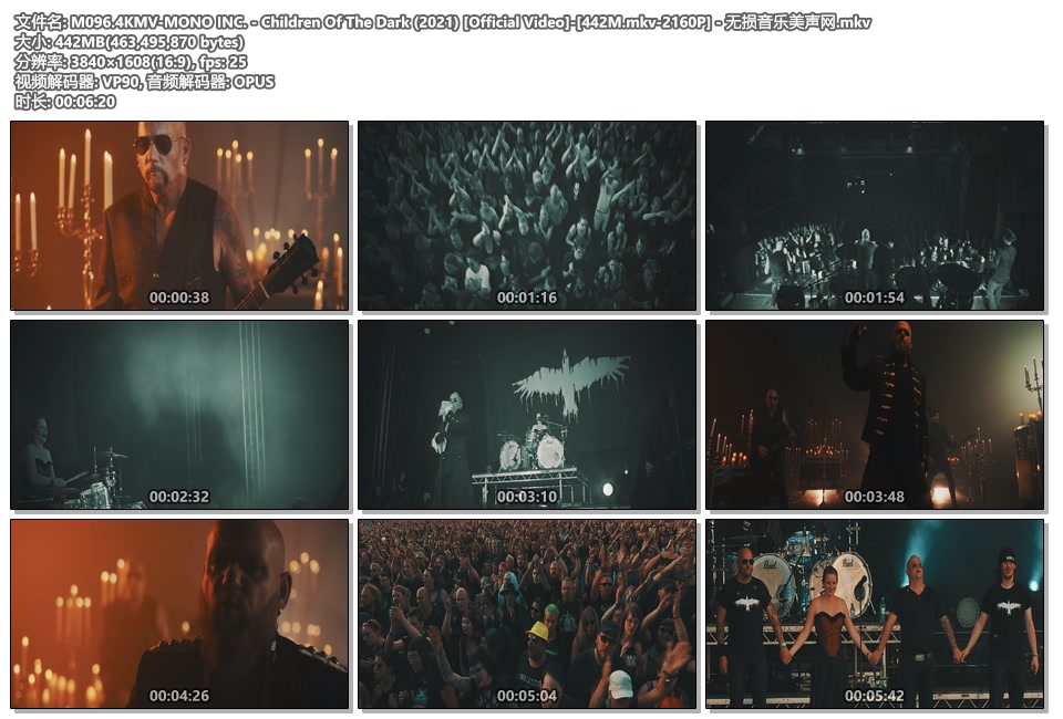 4KMV-MONO INC. - Children Of The Dark (2021) [Official Video]-[442M.mkv ...