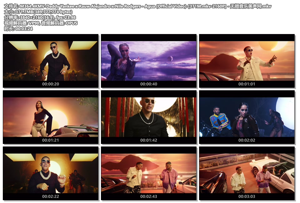 4KMV-Daddy Yankee x Rauw Alejandro x Nile Rodgers - Agua (Official ...